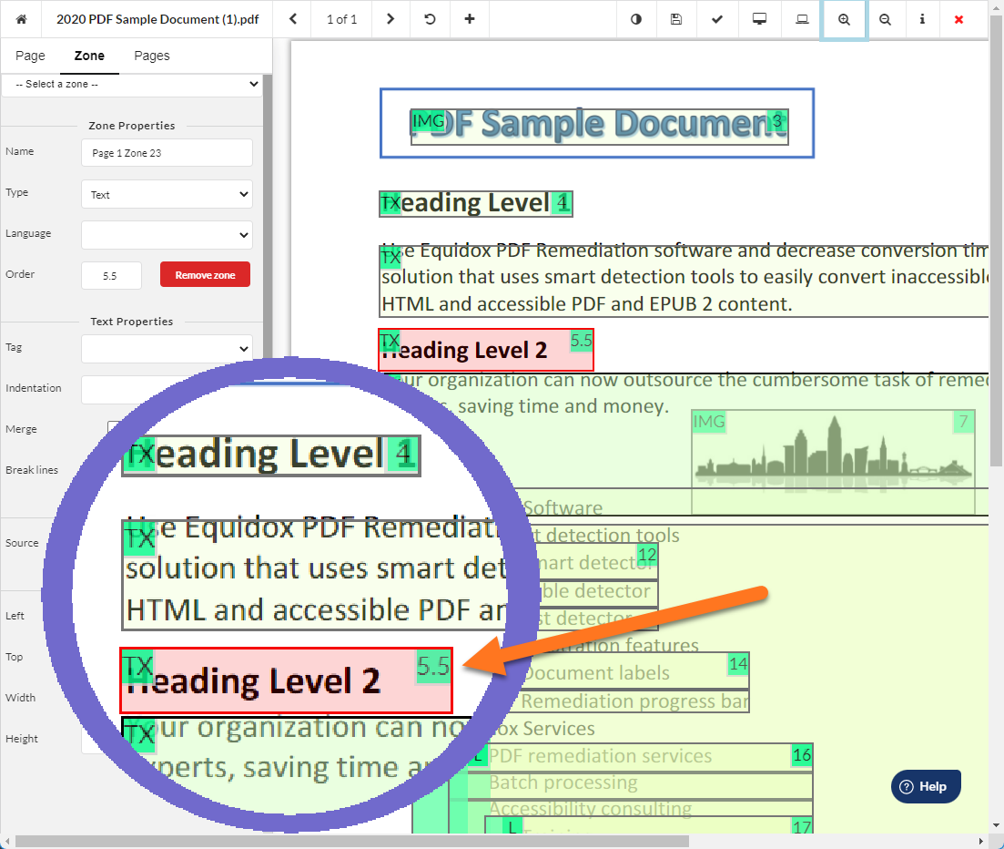 The logic of accessible PDF reading order